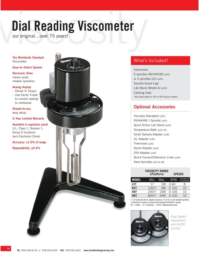 BROOKFIELD LVT VISCOMETER- BROOKFIELD VIỆT NAM